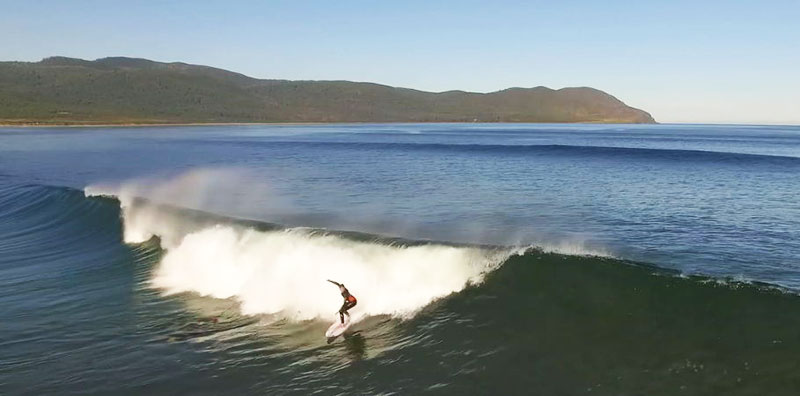 Surfing in Tasmania